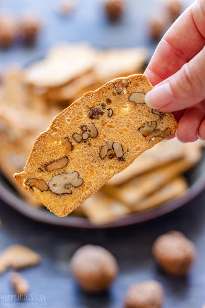 Walnut Biscotti Recipe - Happy Foods Tube