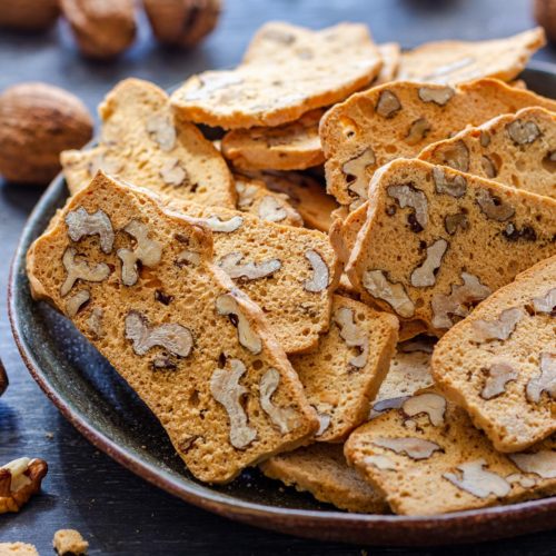 Walnut Biscotti Recipe - Happy Foods Tube