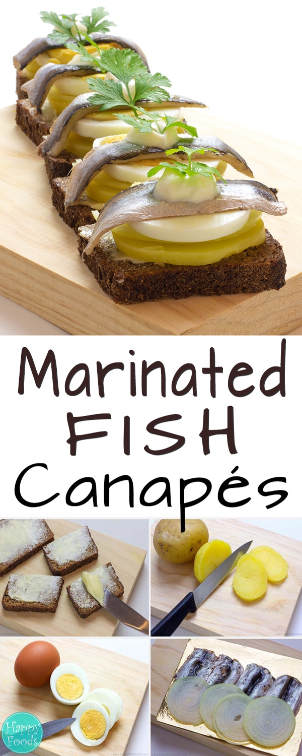 Marinated Fish Canapés - Happy Foods Tube