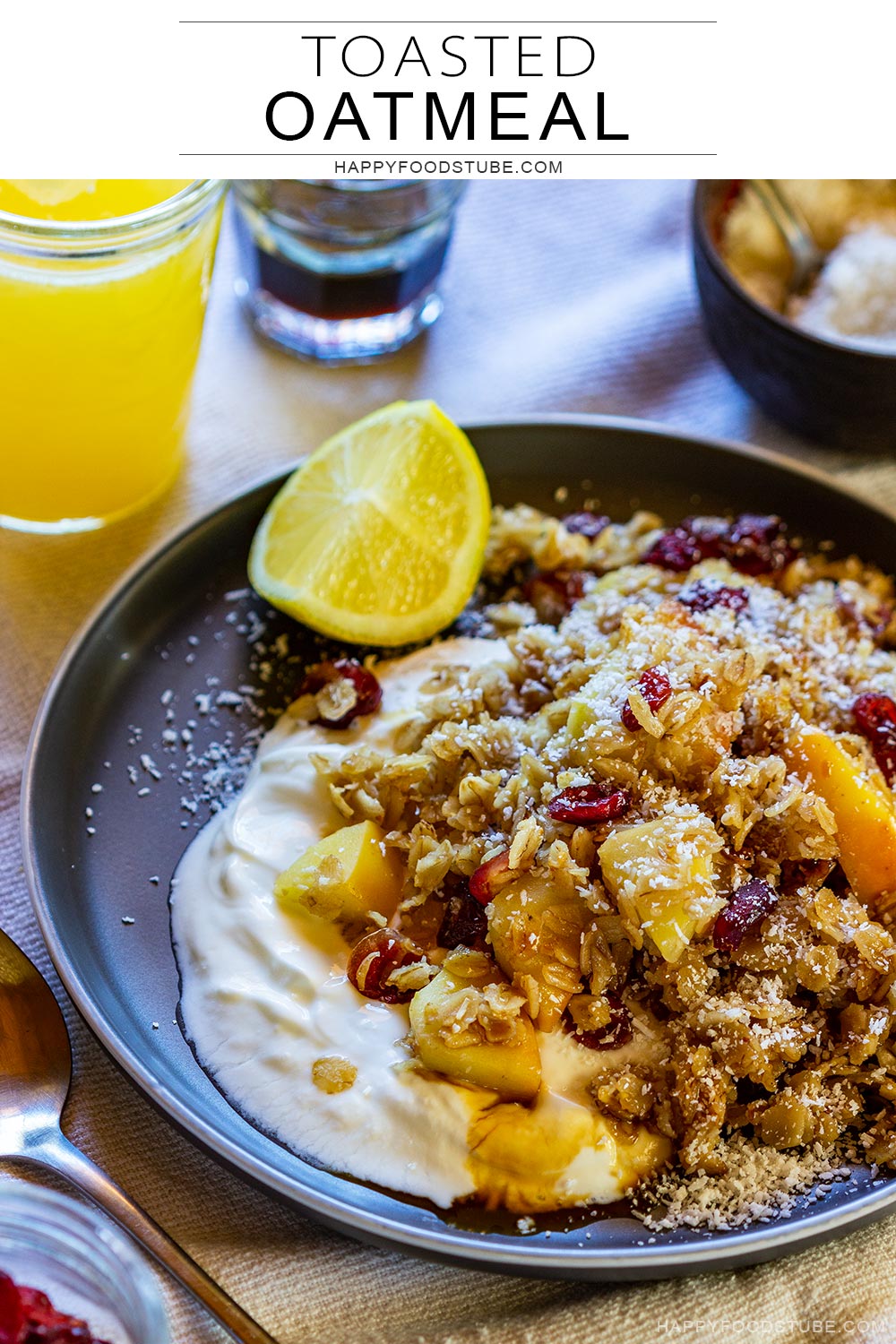 Toasted Oatmeal Recipe - Happy Foods Tube