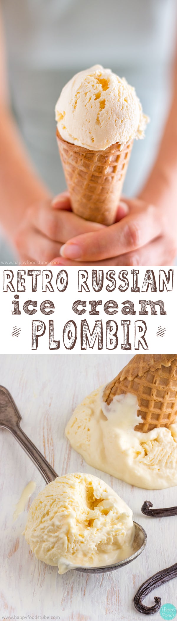 Retro Russian Ice Cream Plombir Recipe - HappyFoods Tube