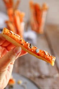 Sweet Chili Puff Pastry Breadsticks with Seeds - Happy Foods Tube