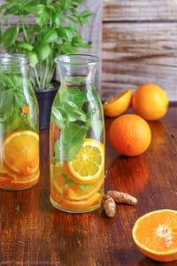 Orange Basil Infused Water Recipe - Happy Foods Tube