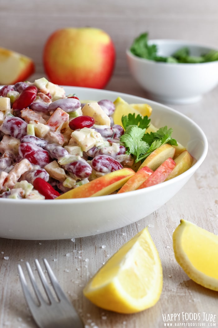 Bacon Red Bean Salad Recipe - Happy Foods Tube