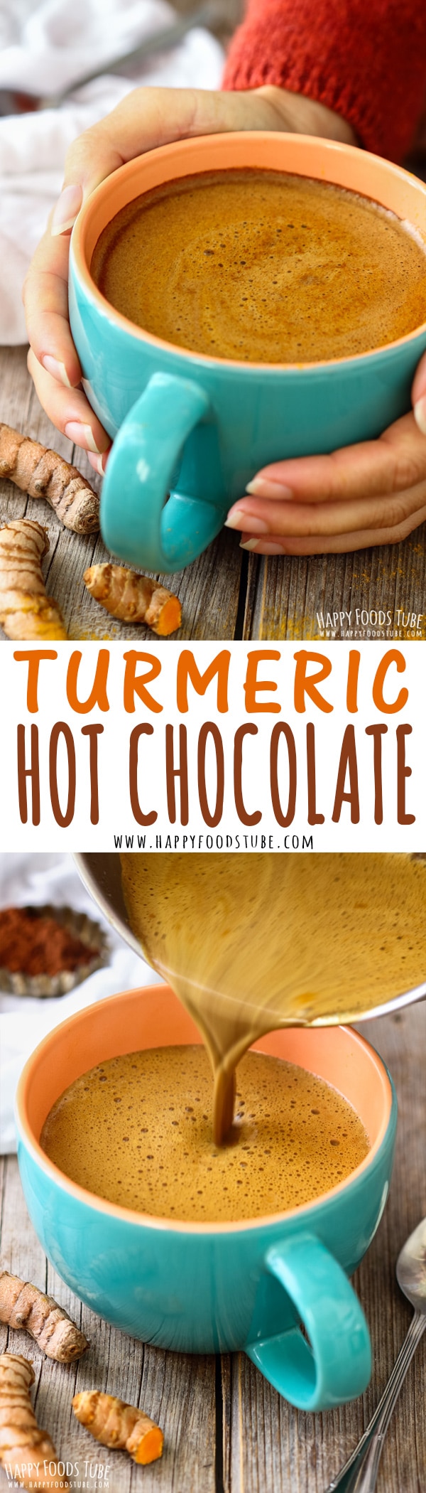Turmeric Hot Chocolate - Happy Foods Tube