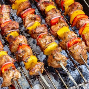 Grilled Turkey Kabobs Recipe - Happy Foods Tube