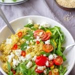 Cold Quinoa Salad with Feta and Arugula - Happy Foods Tube