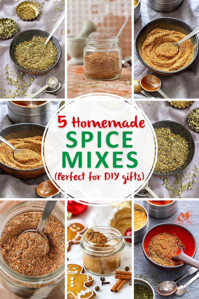 5 Homemade Spice Mixes (Perfect for DIY Gifts) - Happy Foods Tube 5 Homemade Spice Mixes (Perfect for DIY Gifts) - Happy Foods Tube