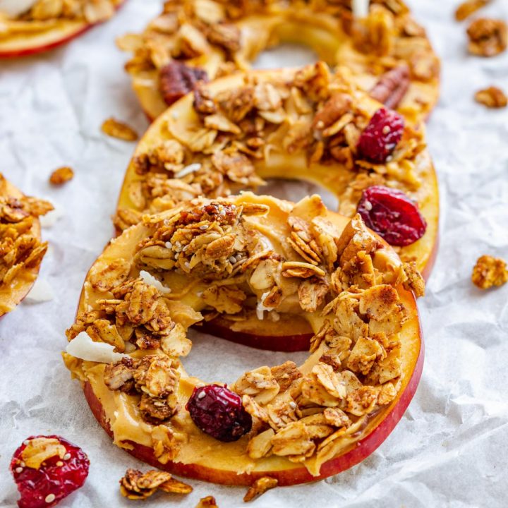 Easy Apple Peanut Butter Snacks Recipe - Happy Foods Tube