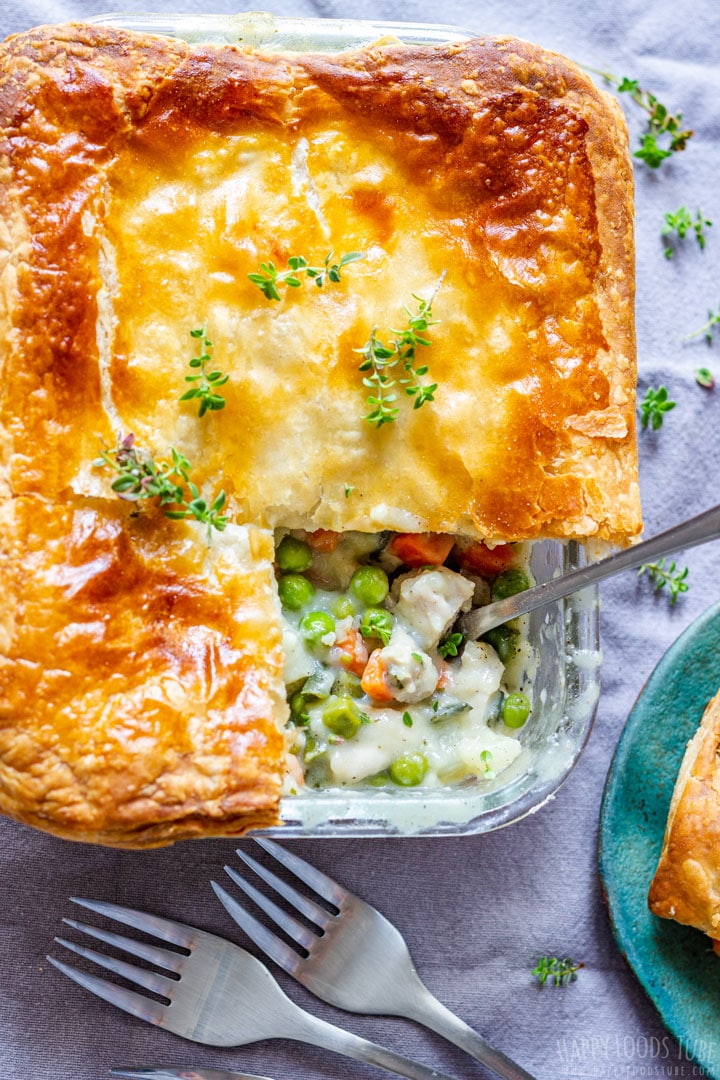 Puff Pastry Chicken Pot Pie Recipe (Small Batch) - Happy Foods Tube Puff Pastry Chicken Pot Pie Recipe (Small Batch) - Happy Foods Tube
