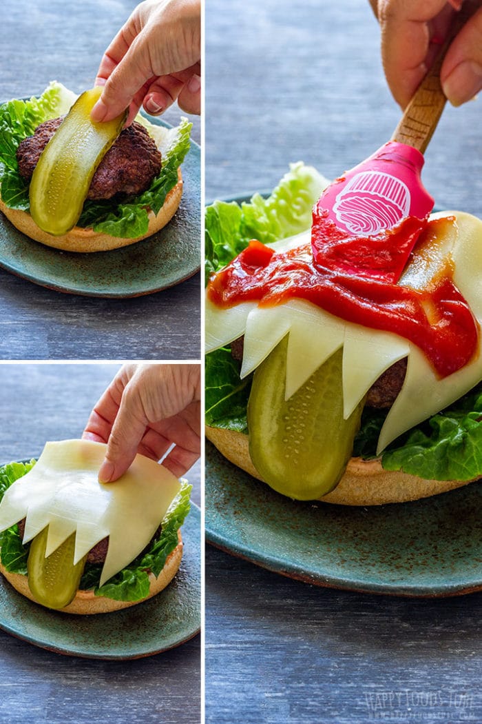 Halloween Monster Burgers Recipe - Happy Foods Tube