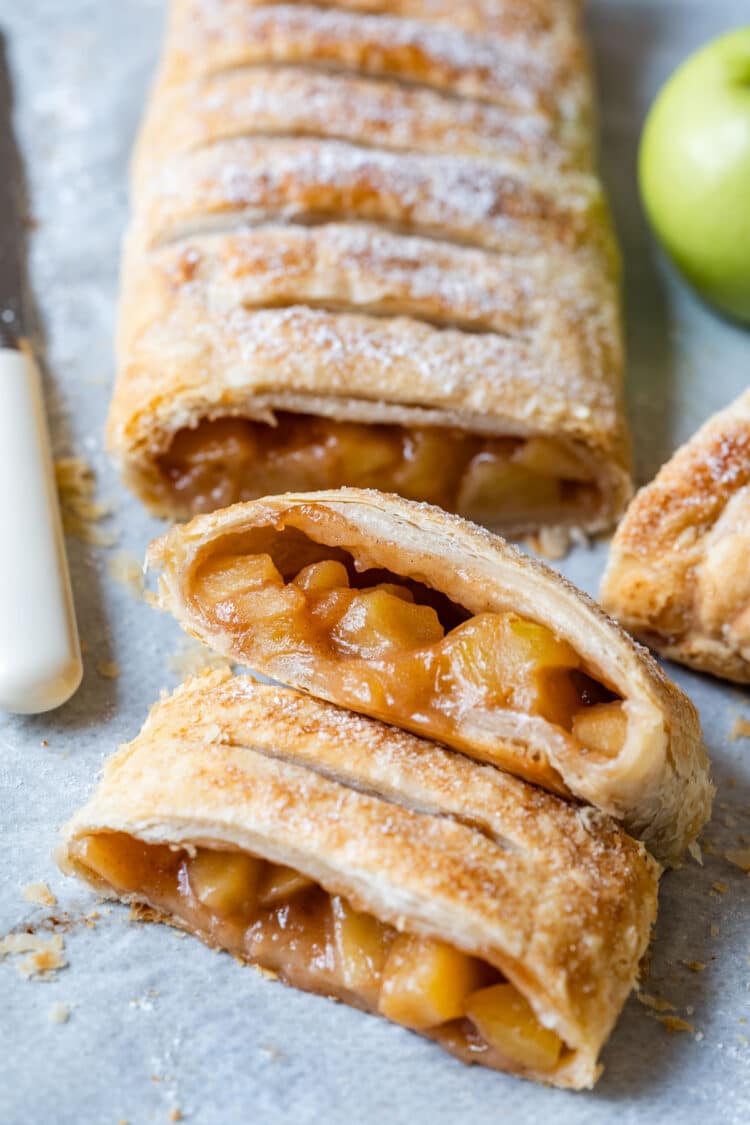 Puff Pastry Apple Strudel Recipe - Happy Foods Tube
