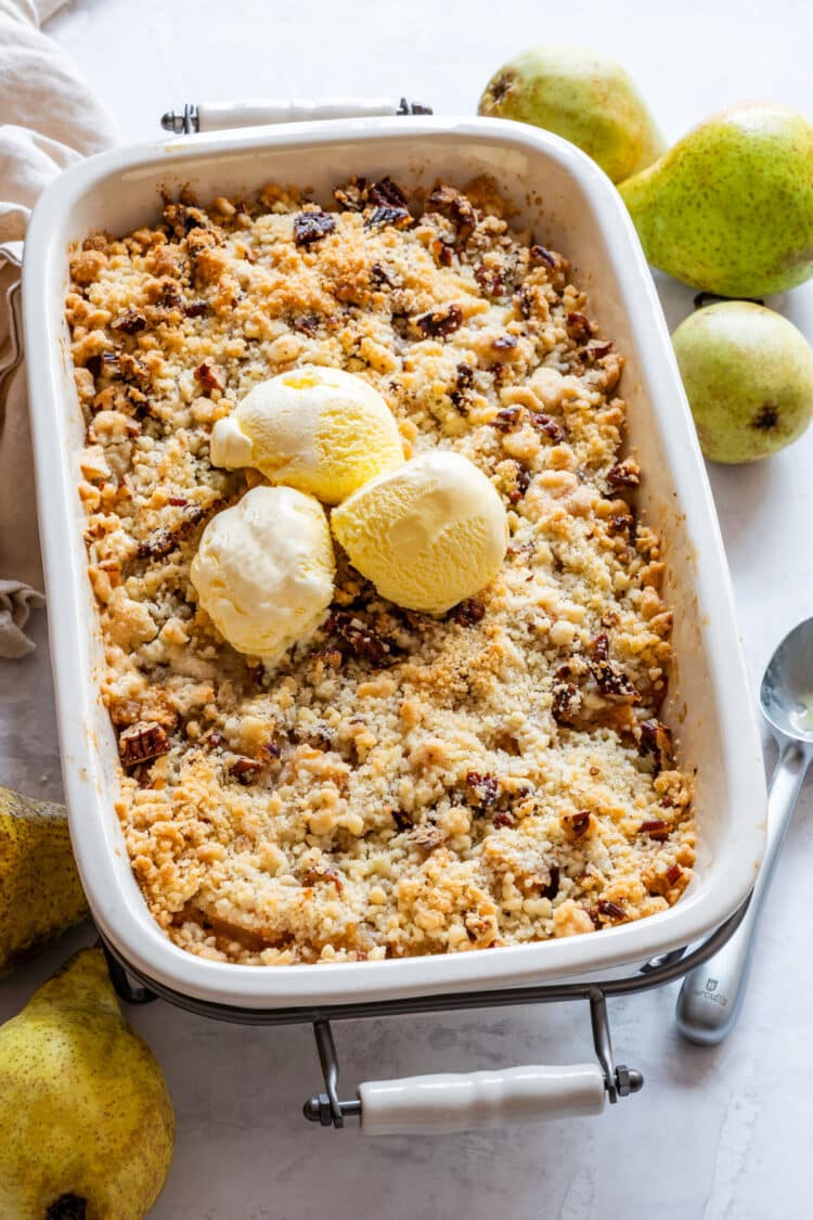 Easy Pear Crisp Recipe - Happy Foods Tube