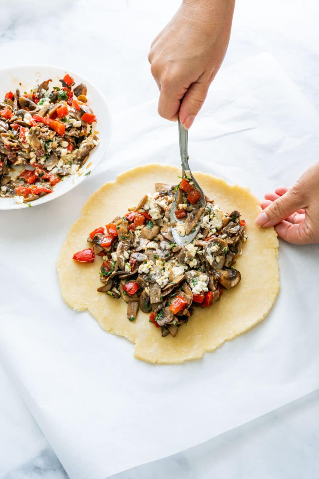 Mushroom Galette Recipe - Happy Foods Tube